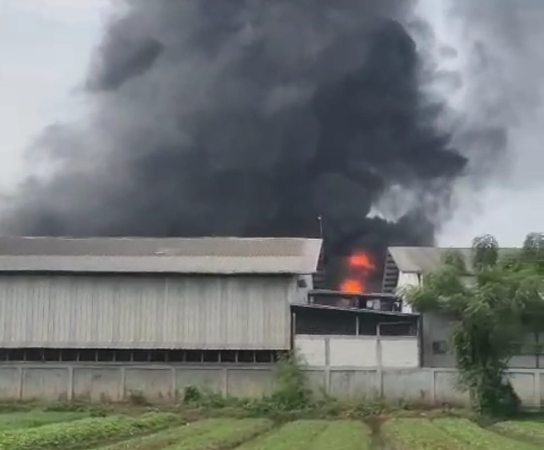 Pabrik Pengolahan Biji Plastik di Sepatan Ludes Terbakar | Indopolitika.com