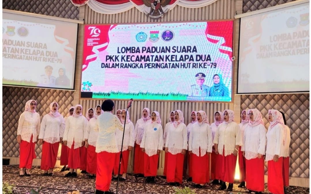 Kecamatan Kelapa Dua Gelar Lomba Paduan Suara HUT RI ke-79 | Indopolitika.com